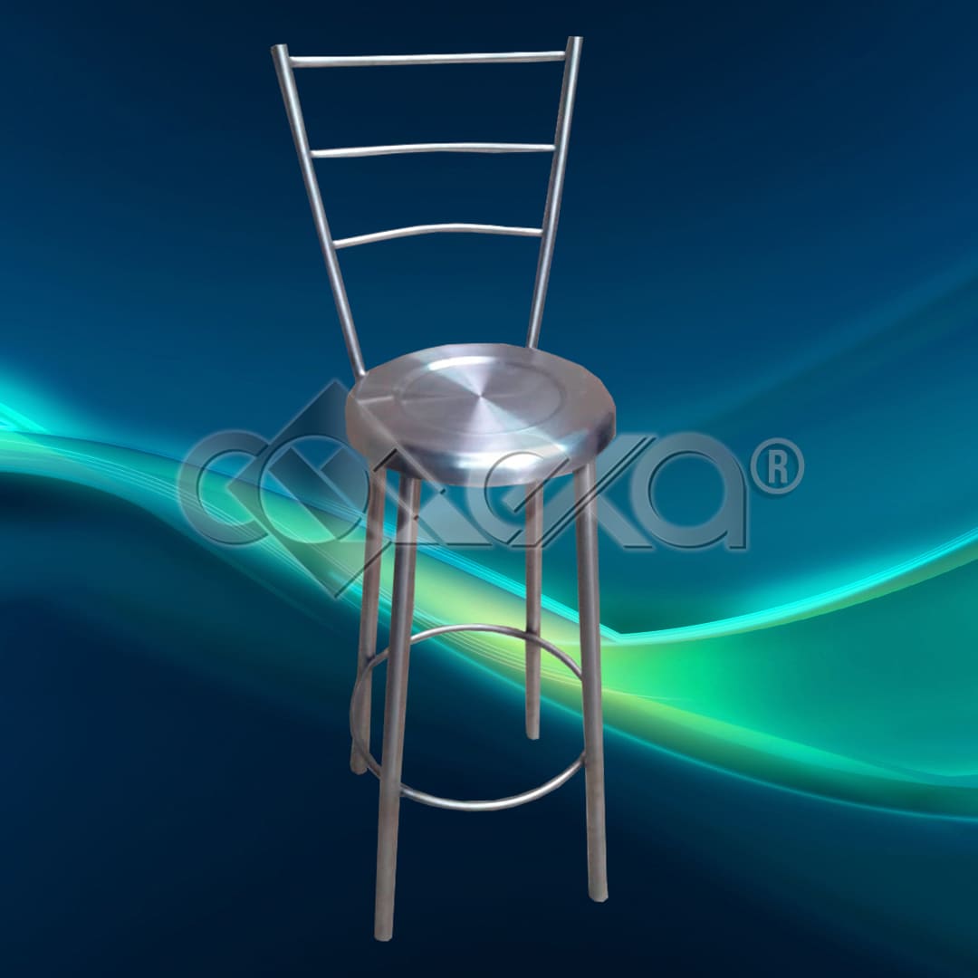 Banco redondo giratorio acero inoxidable | Mobiliario Médico Comexa