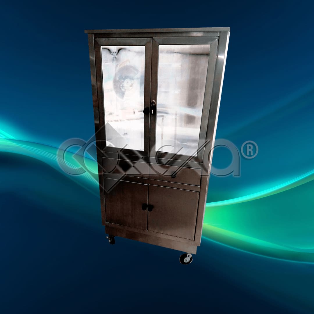 Vitrina Hamilton .82x.40x100 cms | Mobiliario Médico Comexa