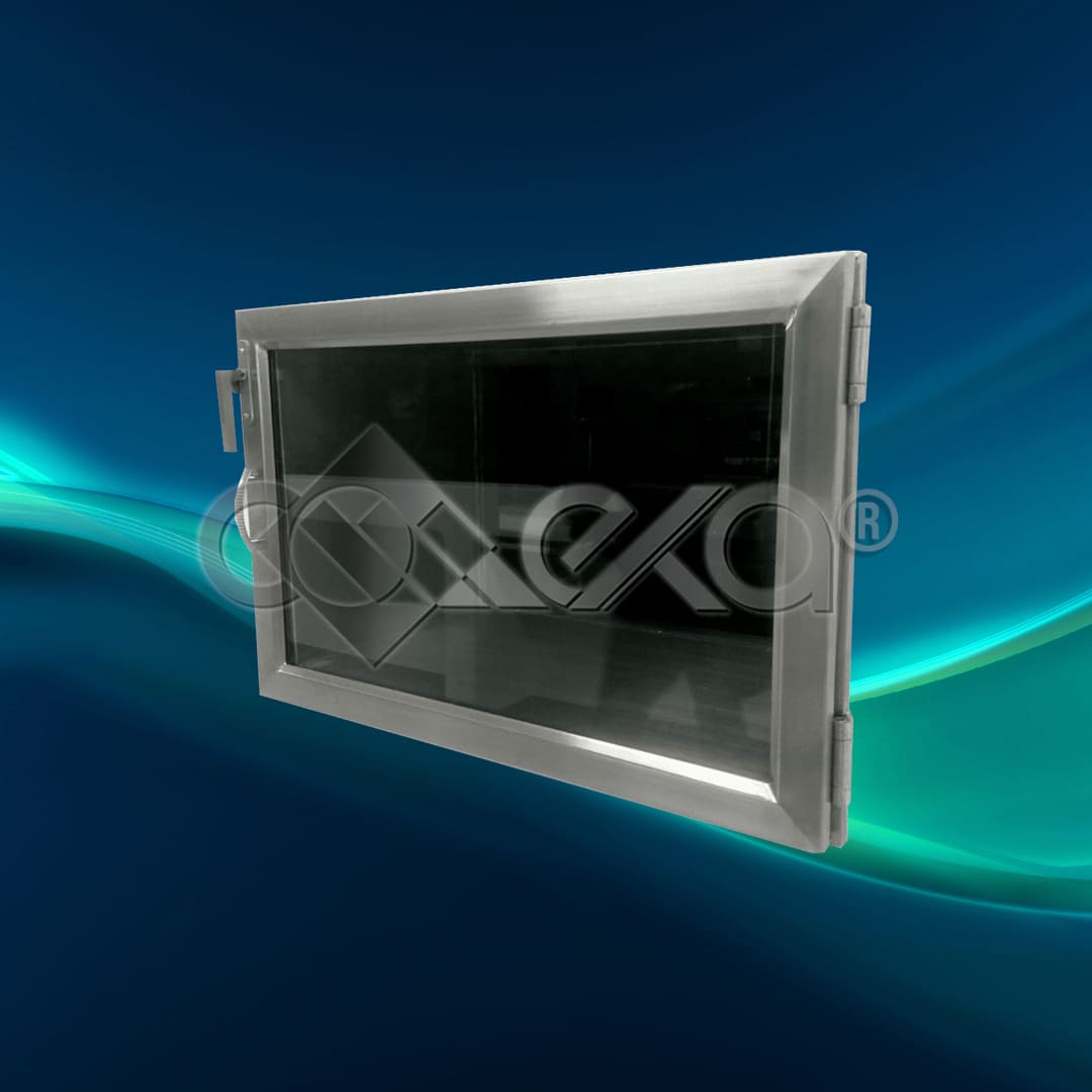 Esclusa de acero inoxidable y cristal | Mobiliario Médico Comexa